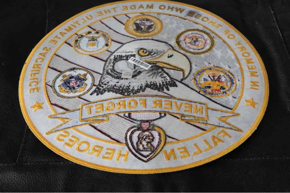 In Memory Of Our Fallen Heroes NEVER FORGOTTEN Large Back Patch ...