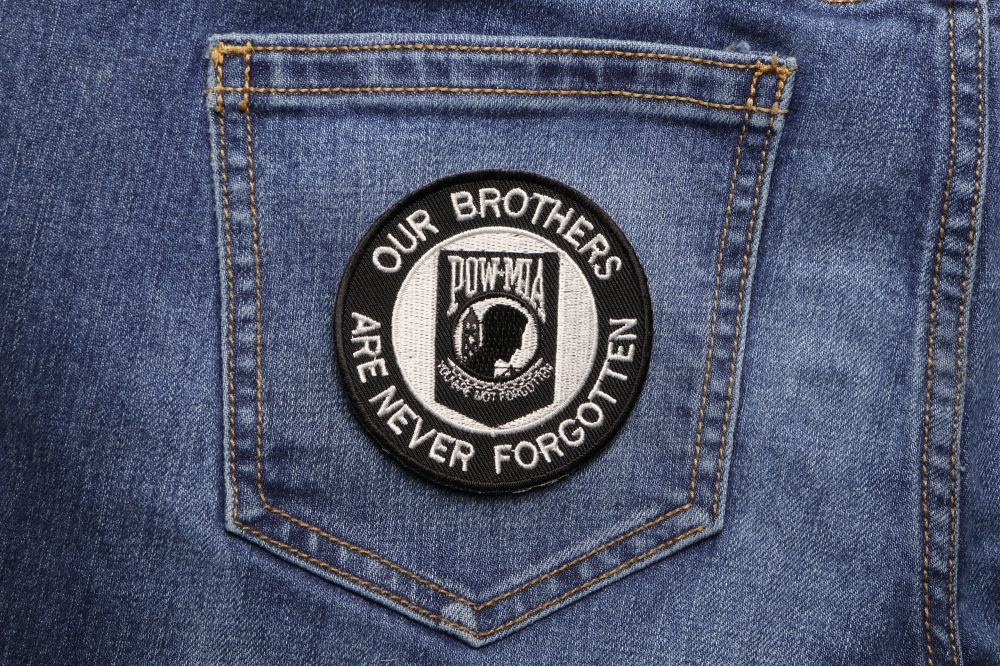 Our Brothers Are Never Forgotten Patch Small | POW MIA Patches ...