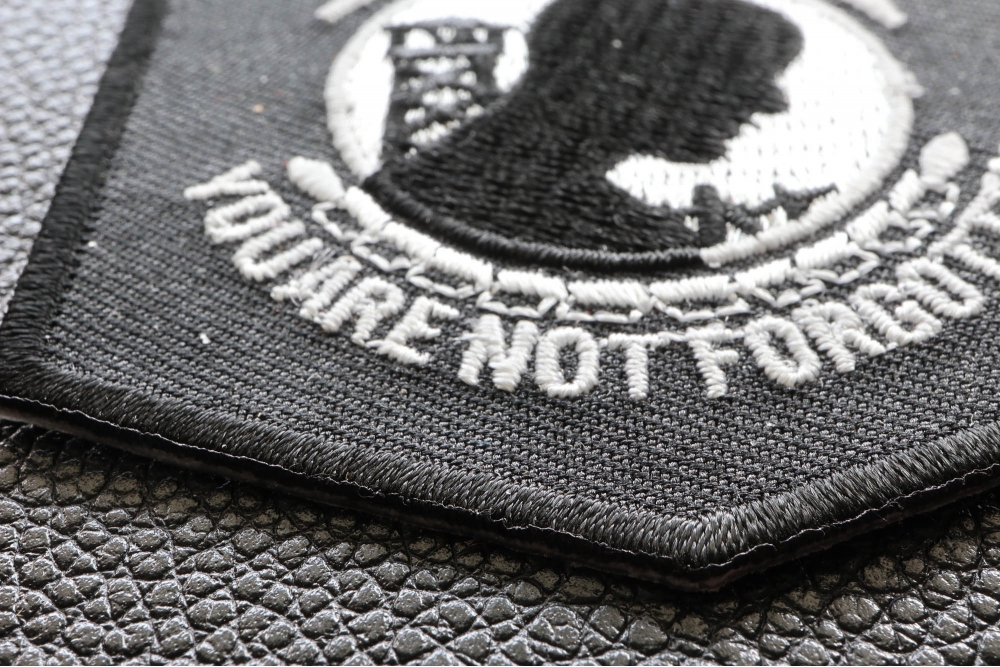 POW MIA Patch Black White | POW MIA Patches -TheCheapPlace