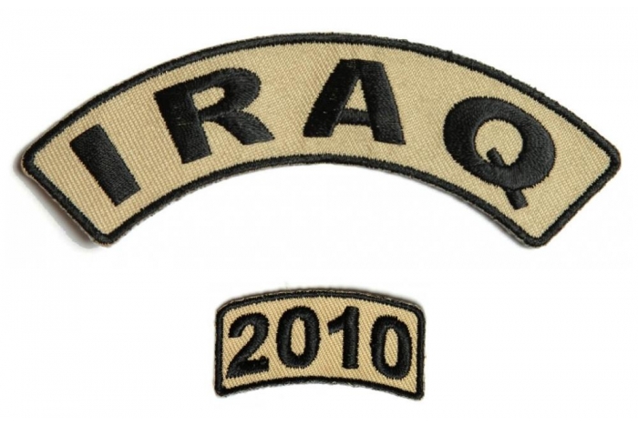 Iraq 2010 Rocker Patch Set 2 Pieces | US Iraq War Military Veteran ...