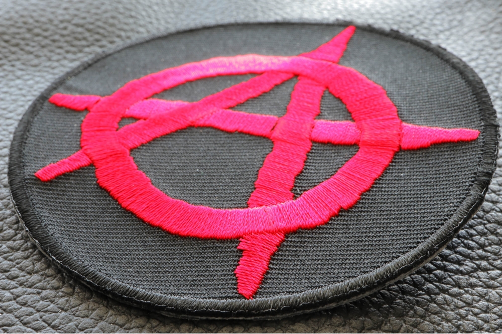 Anarchy Red Round Patch | Novelty Patches -TheCheapPlace