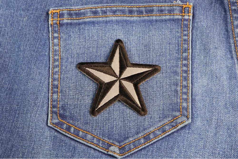 Reflective Nautical Star Patch | Novelty Patches -TheCheapPlace