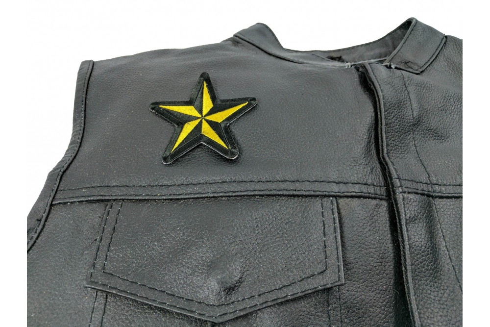 Black And Yellow Star Patch | Embroidered Patches