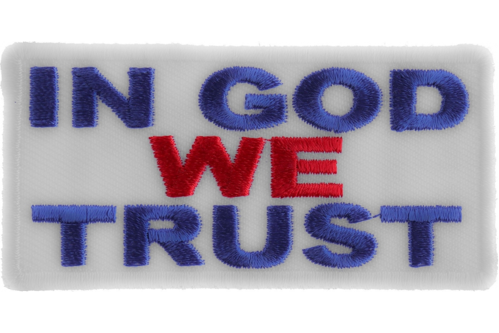 In God We Trust Patch -Red White Blue | Patriotic Patches -TheCheapPlace