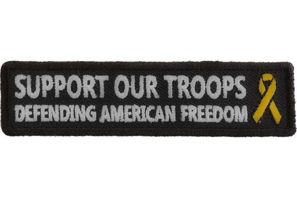 Support Our Troops Defending American Freedom Patch | Patriotic Patches ...