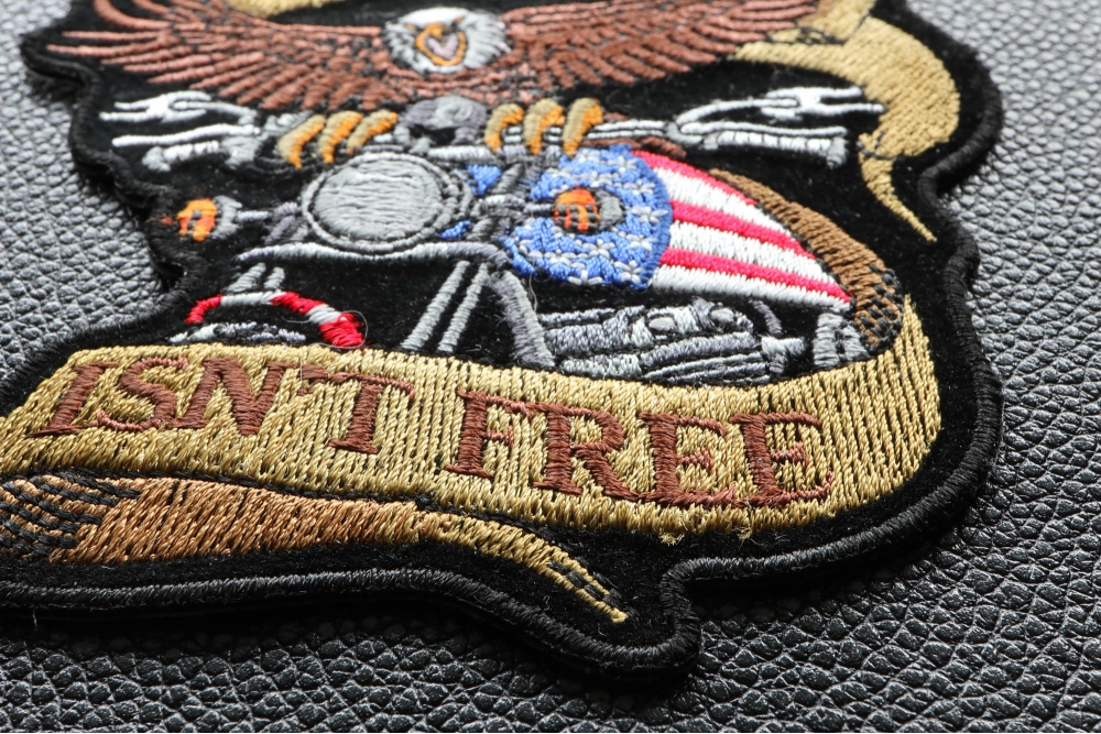 Patriotic Eagle Biker Small Patch Freedom Isn't Free | Patriotic ...