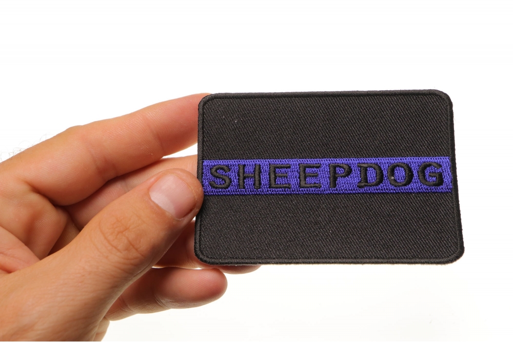 Thin Blue Line Sheepdog Patch For Law Enforcement | Embroidered Patches