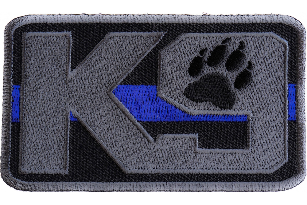 K-9 Thin Blue Line Patch For Law Enforcement | Police Patches ...