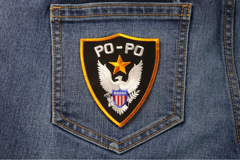 PO PO Patch Police Shield