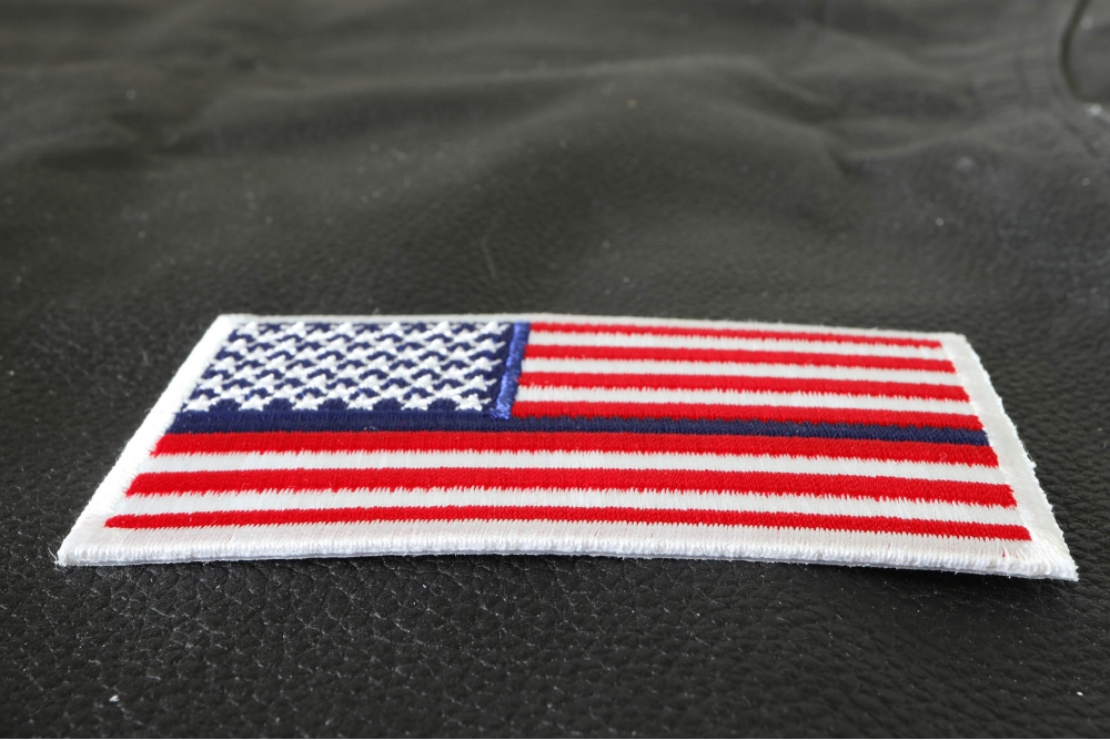 Thin Blue Line RWB American Flag Patch | Police Patches -TheCheapPlace