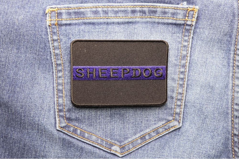 Thin Blue Line Sheepdog Patch For Law Enforcement | Embroidered Patches