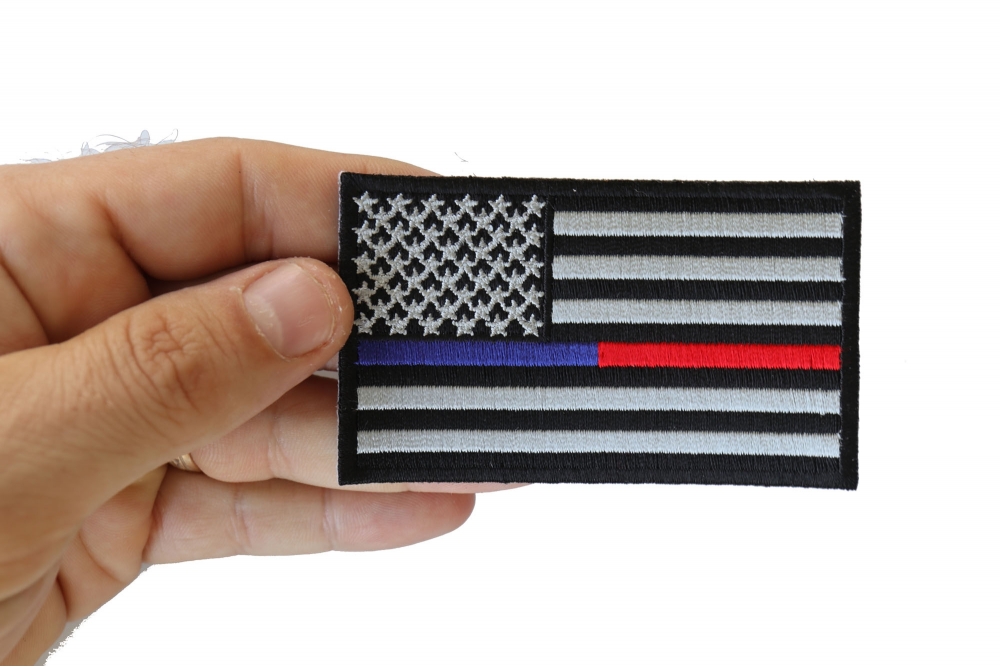 Law Enforcement and Firefighter Support American Flag Patch | Police ...