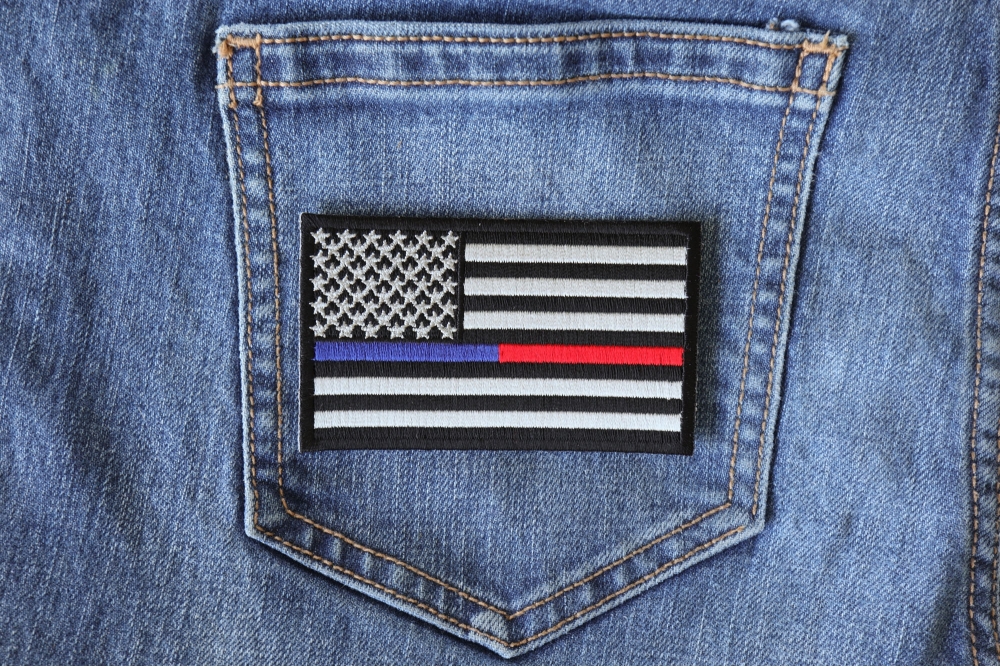 Law Enforcement and Firefighter Support American Flag Patch | Police ...