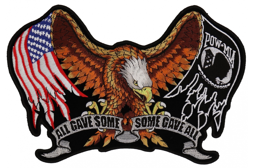 POW MIA Eagle Drop Wings Patch | POW MIA Patches -TheCheapPlace