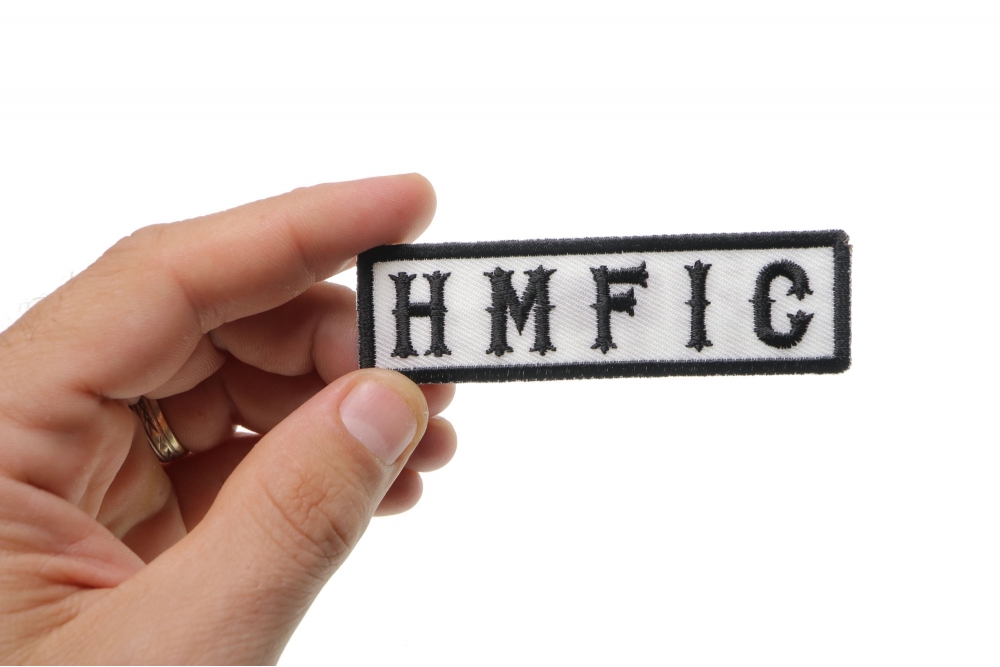 HMFIC Patch Black On White