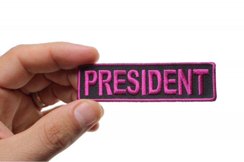 President Patch 3.5 Inch Pink