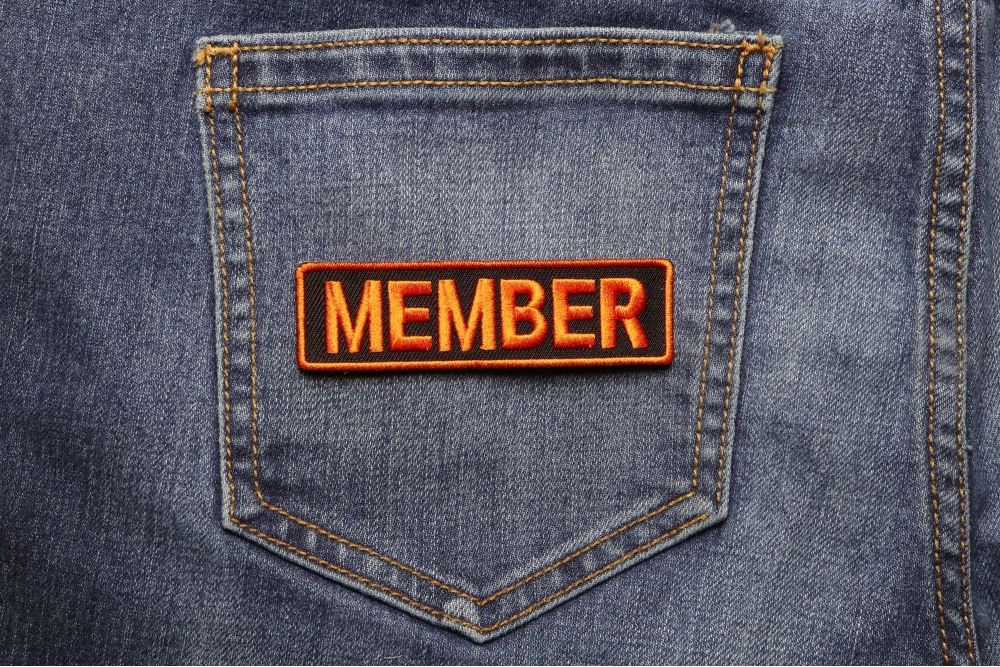 Member Patch 3.5 Inch Orange
