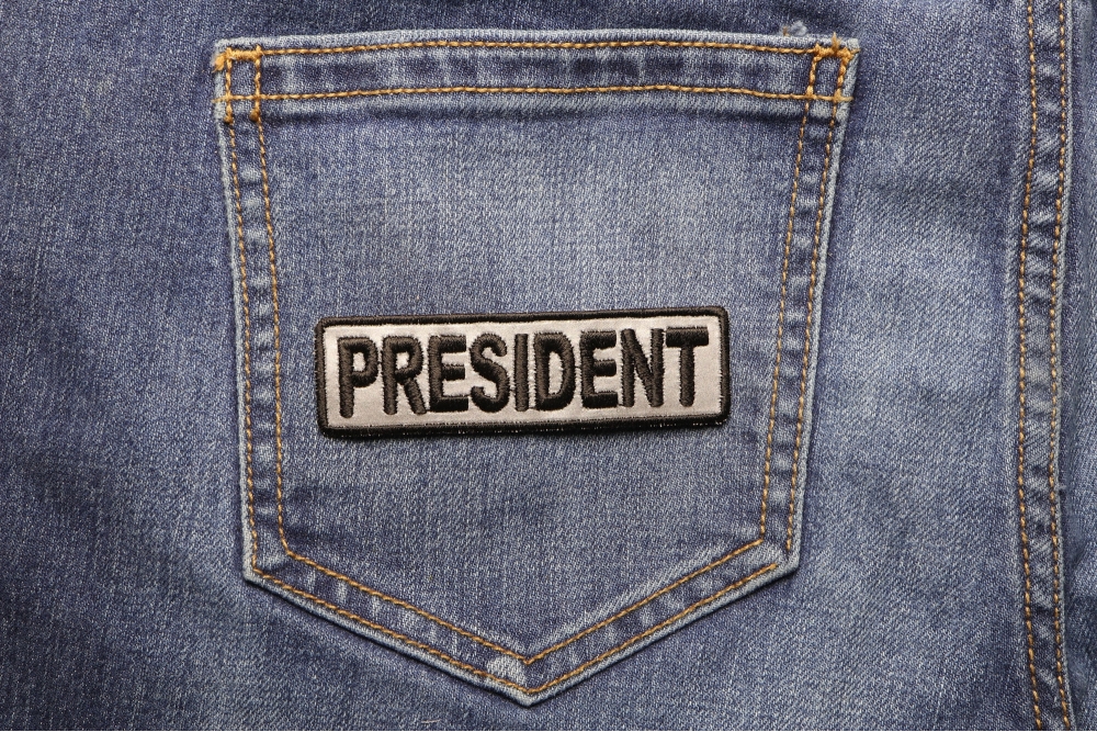 President Patch 3.5 Inch Reflective | Ranks Titles Nicknames -TheCheapPlace
