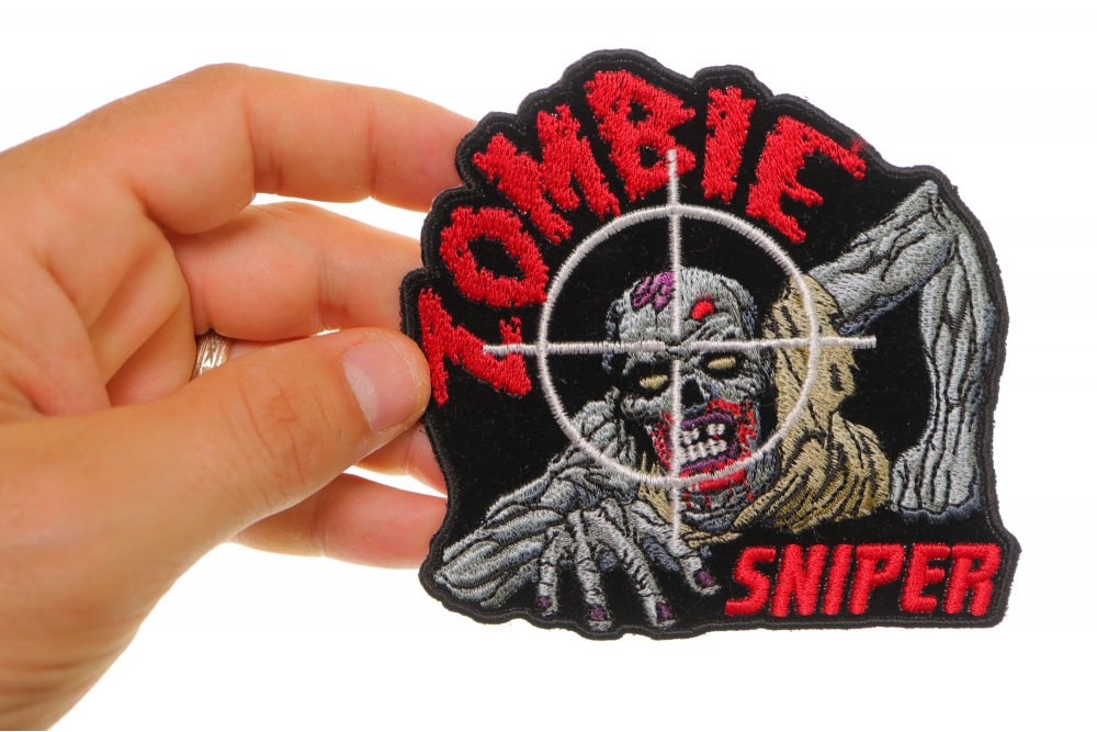 Zombie Sniper Small Patch | Embroidered Patches