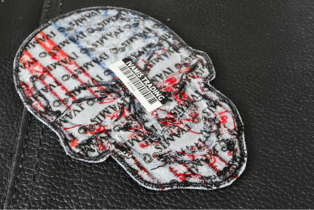 American Flag Small Skull Patch - TheCheapPlace