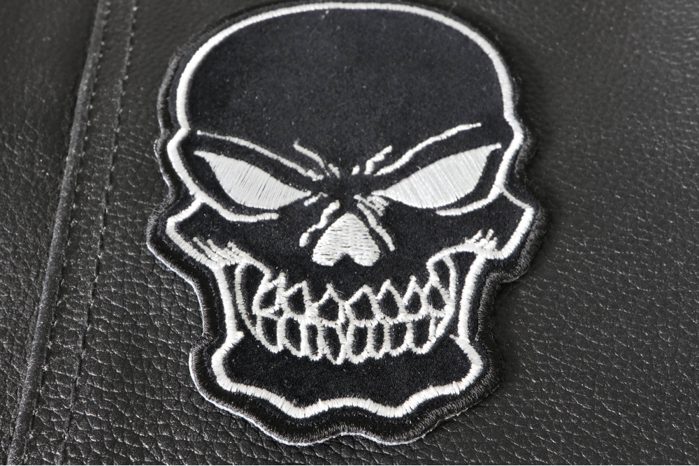 Black Skull Patch Small | Skull Patches -TheCheapPlace