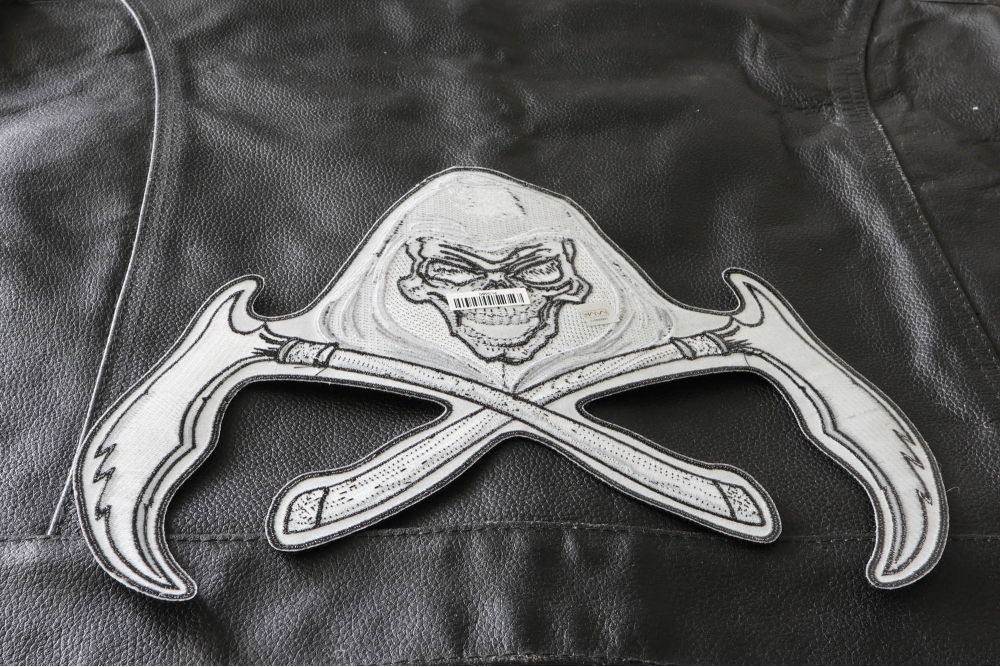 Reaper and Scythes Embroidered Iron on Patch - TheCheapPlace