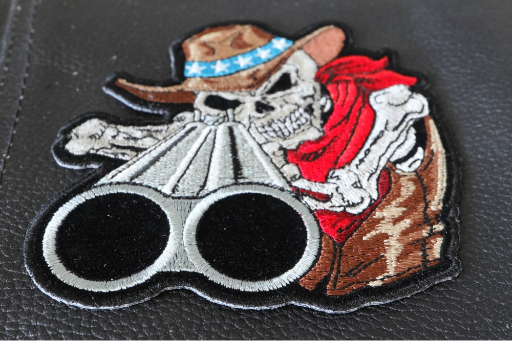Shotgun Willy Cowboy Skull Patch Small | Skull Patches -TheCheapPlace