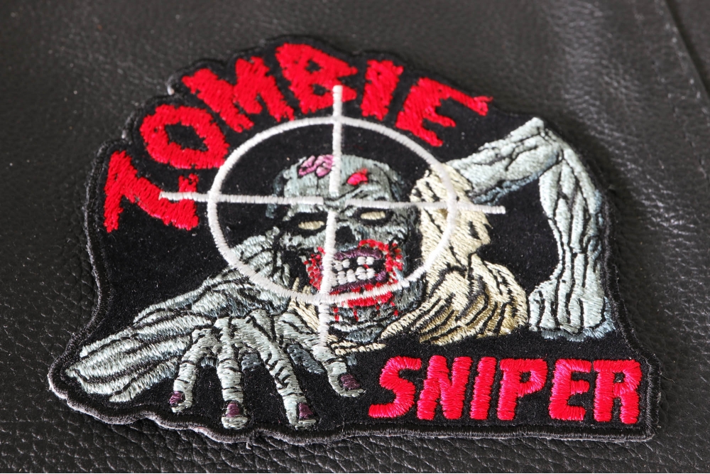 Zombie Sniper Small Patch | Embroidered Patches