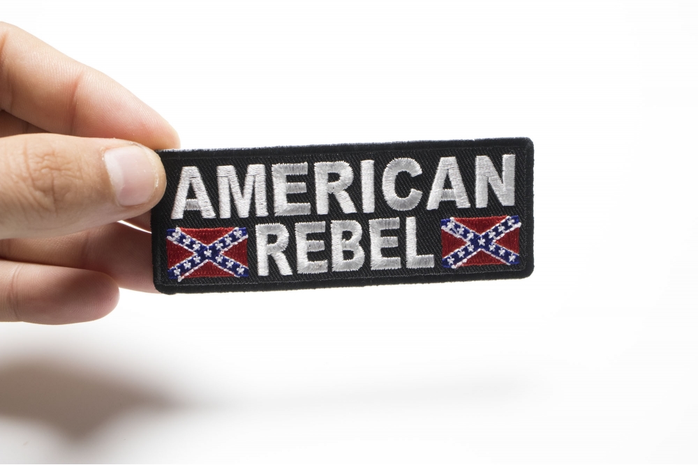 American Rebel Patch With Flags | Southern Rebel -TheCheapPlace