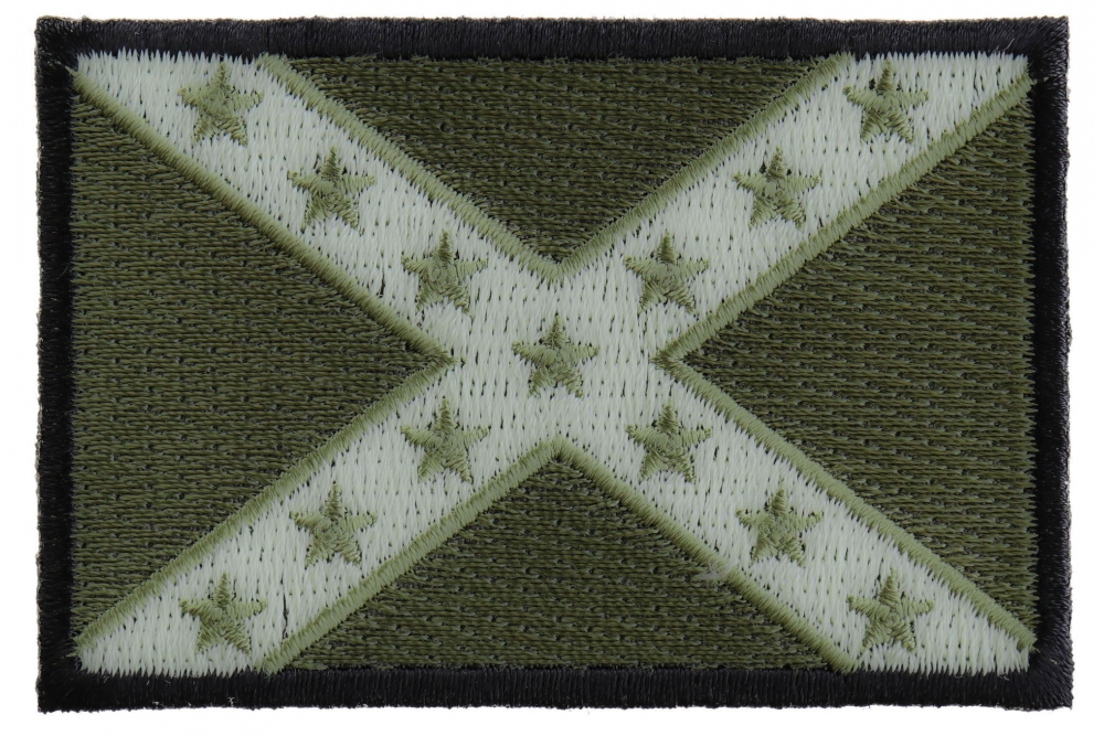 Subdued Green Confederate Flag Patch | Southern Rebel -TheCheapPlace