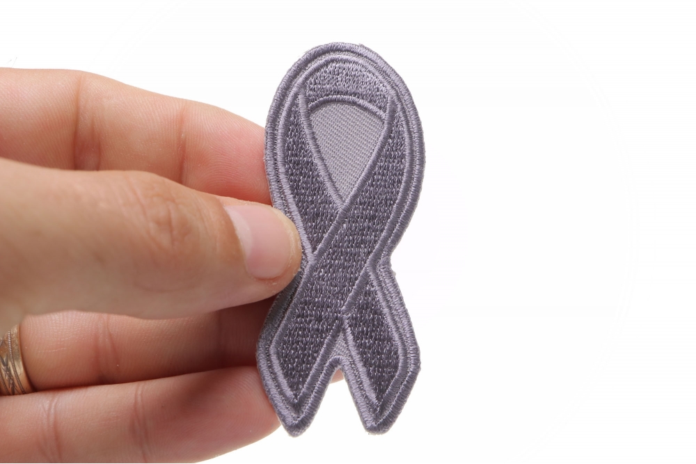 Gray Asthma Awareness Ribbon Patch | Support Ribbons -TheCheapPlace