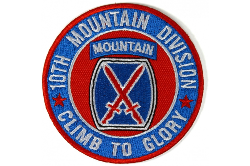 10th Mountain Division Patch Climb To Glory by Ivamis Patches