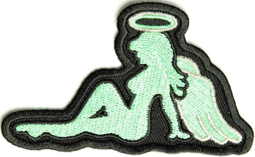 Light Green Angel Girl Patch by Ivamis Patches