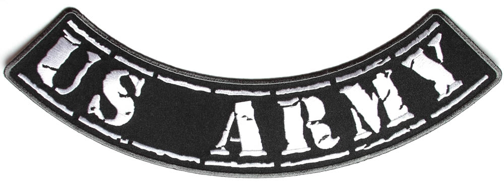 US Army Large Lower Rocker Patch | US Army Military Veteran Patches by ...