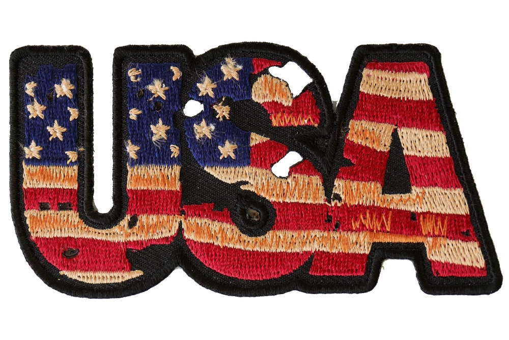 USA Vintage Patch Flag Embroidered Patch | Embroidered Patches by ...