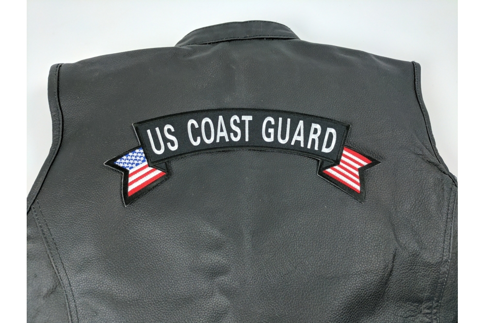 US Coast Guard Rocker With Flags Patch | US Coast Guard Military ...