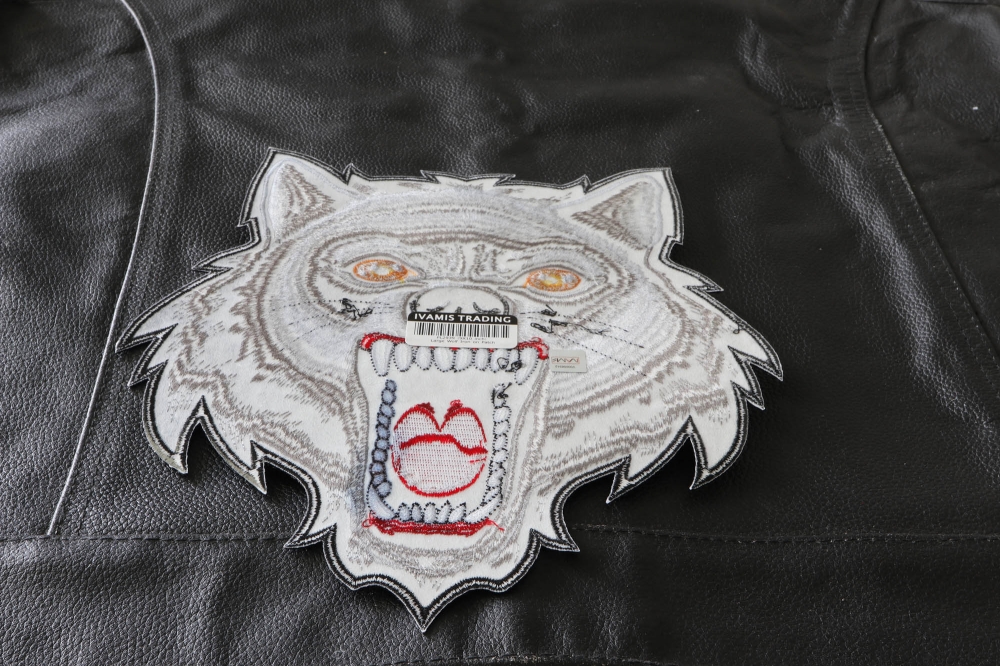 Vicious Wolf, Wide Open Mouth and Teeth, Large Back Patch | Wolf ...