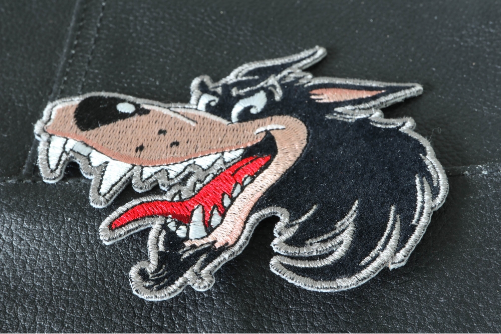 Small Cartoon Wolf Patch | Wolf Patches -TheCheapPlace