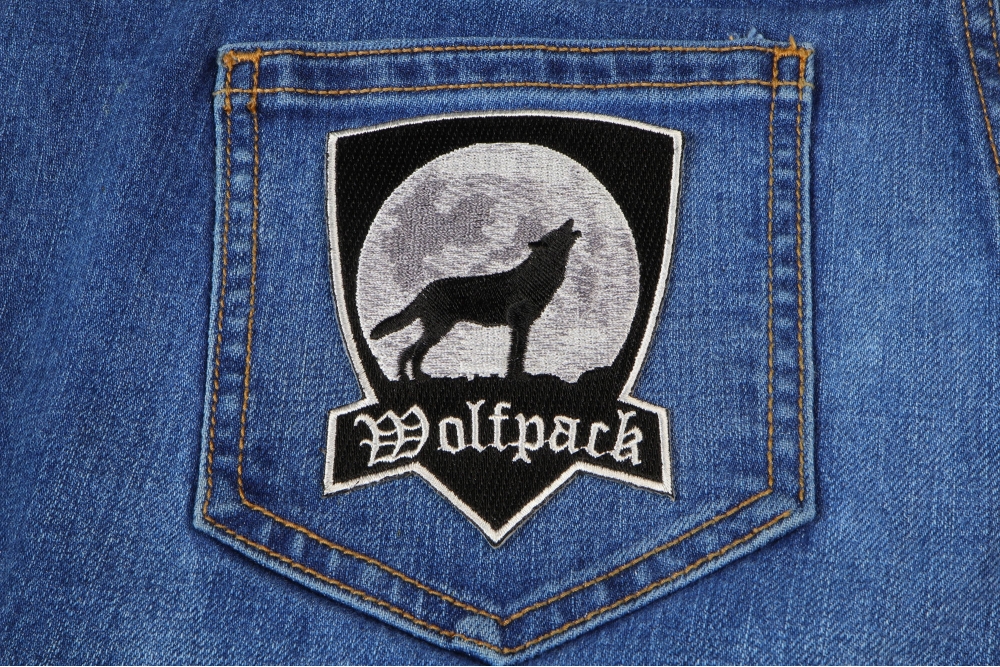 Wolfpack Patch With Howling Wolf | Wolf Patches -TheCheapPlace