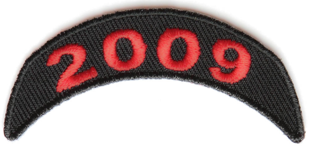 2009 Upper Year Rocker Patch In Red | Year Rockers -TheCheapPlace