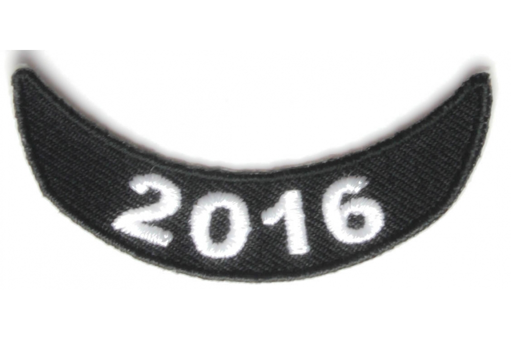 2016 White Lower Rocker Patch | Year Rockers -TheCheapPlace